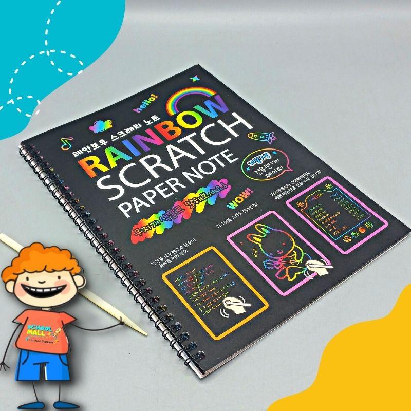 Large Rainbow Scratch Paper Note – Kids Plaza